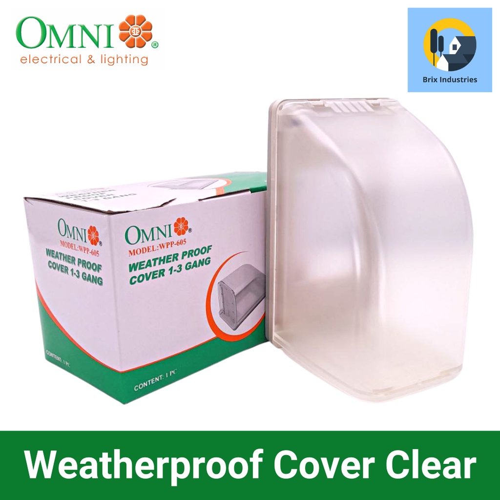 Omni Weatherproof Cover Clear 1-3 Gang WPP-605 Switch Cover Brix ...
