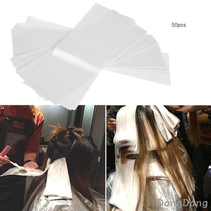 50 Sheets Reuseable Hair Dye Coloring Highlights Separating Paper ...