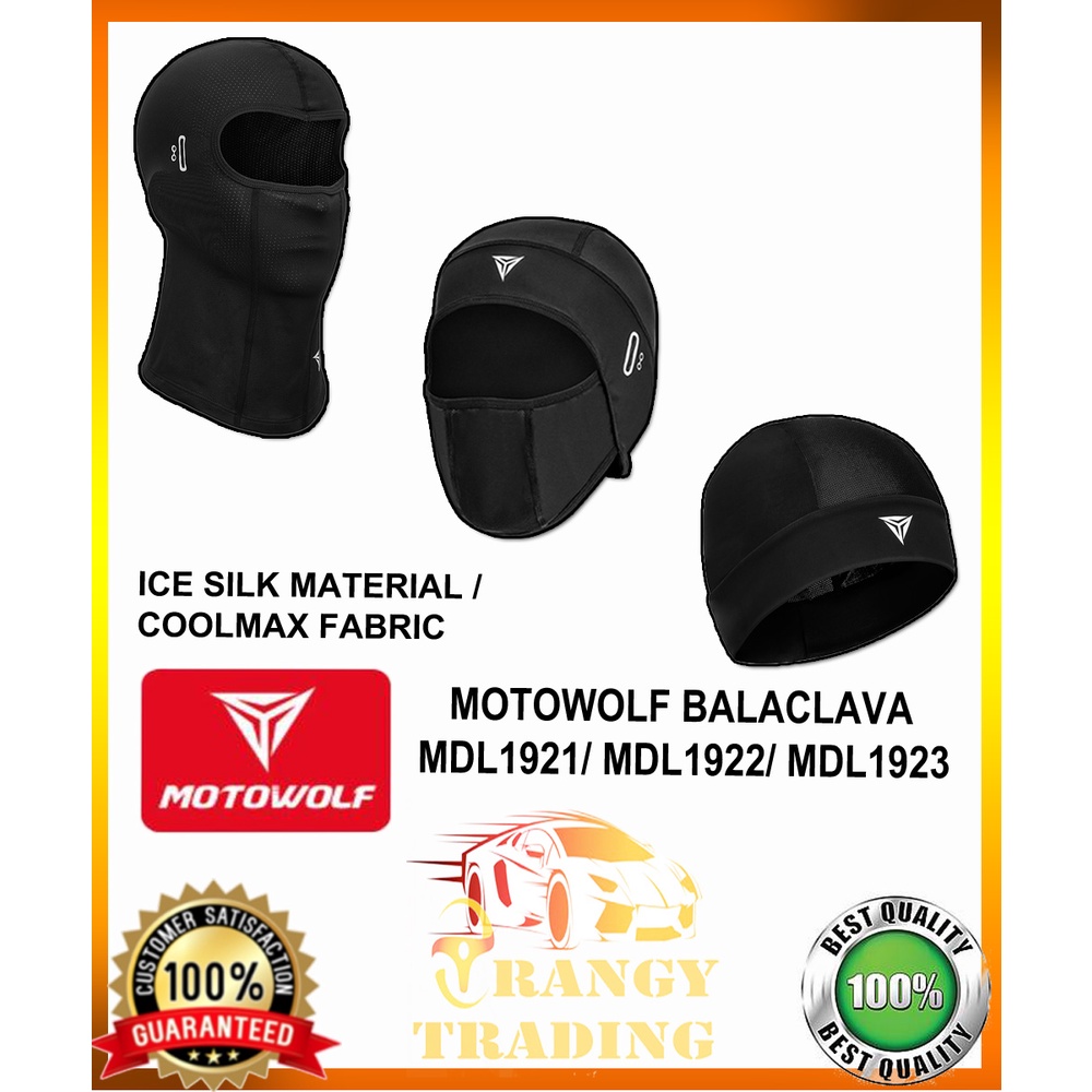 Motowolf Balaclava Face Mask for Bikers / Motorcycle Riders - Original ...