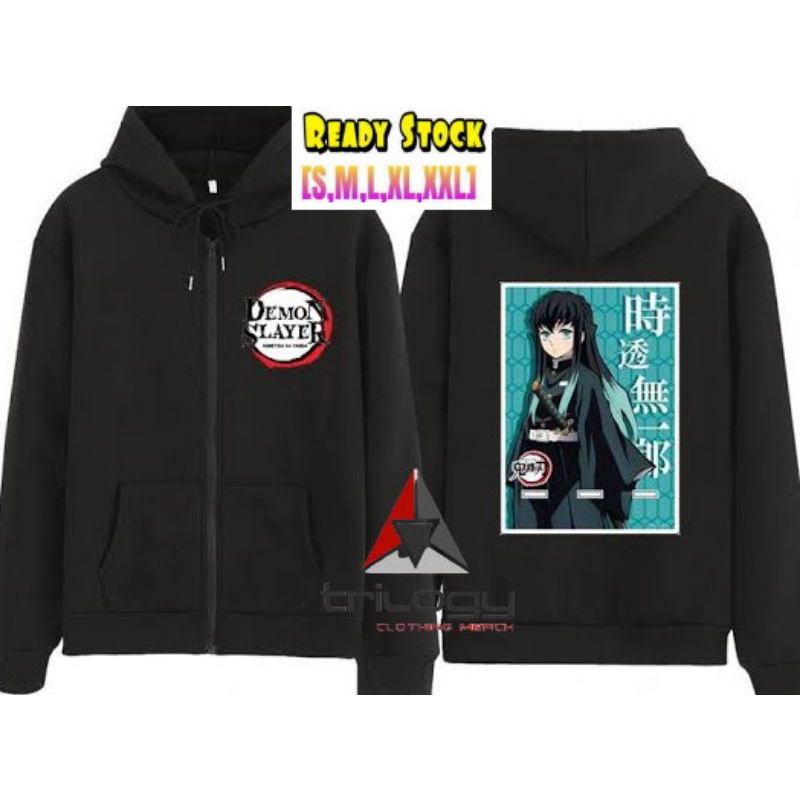 Jacket ZIPPER ZIPPER Zippers ANIME Japanese MANGA DEMON SLAYER MUICHIRO ...