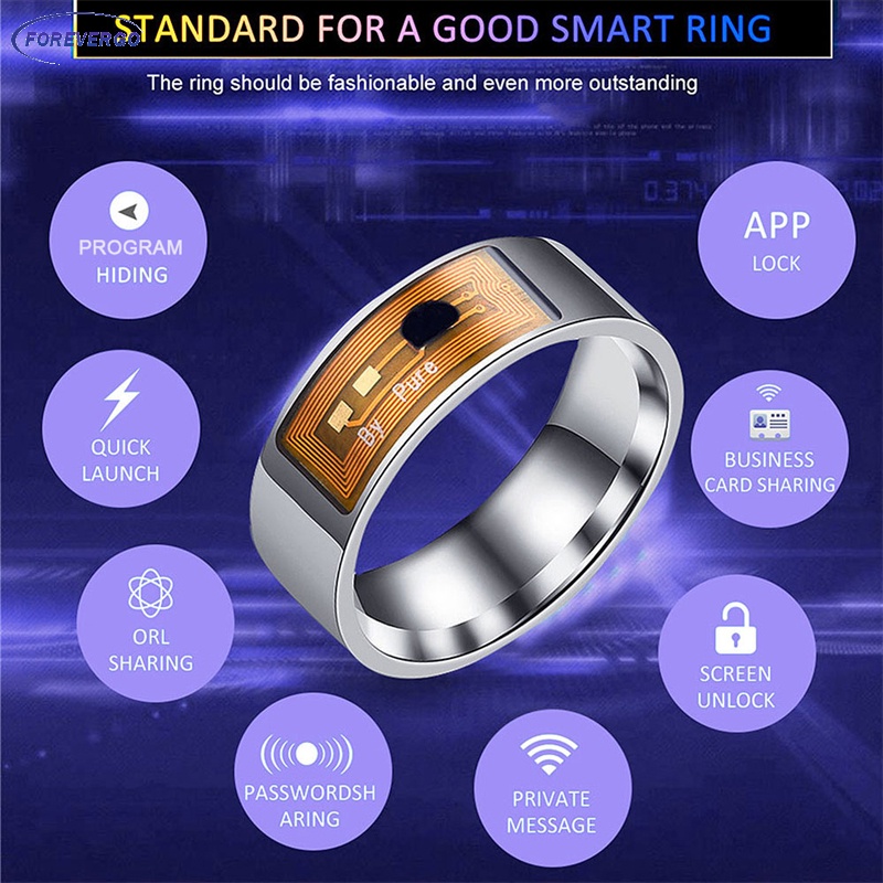 RE NFC Smart Ring ID Card Multifunctional Waterproof Intelligent Magic ...