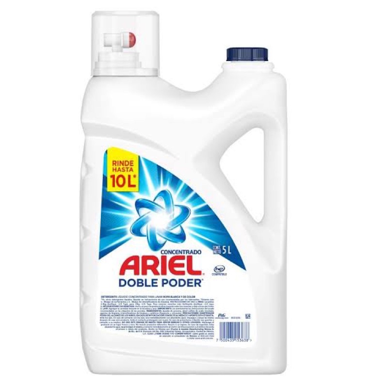 Ariel Doble Poder Concentrated Liquid Detergent 5L | Shopee Philippines