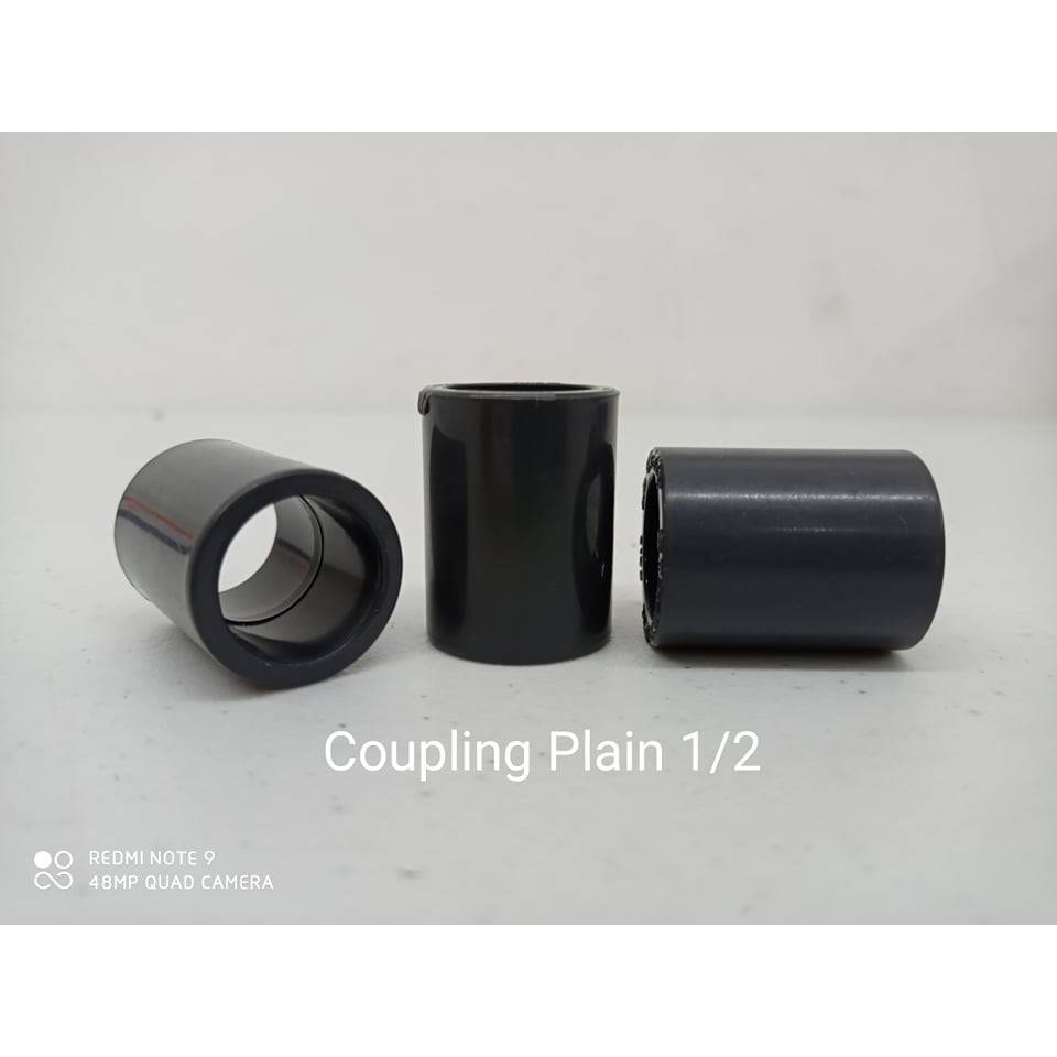 Coupling plain or threaded 1" 3/4" 1/2" PVC fittings | Shopee Philippines