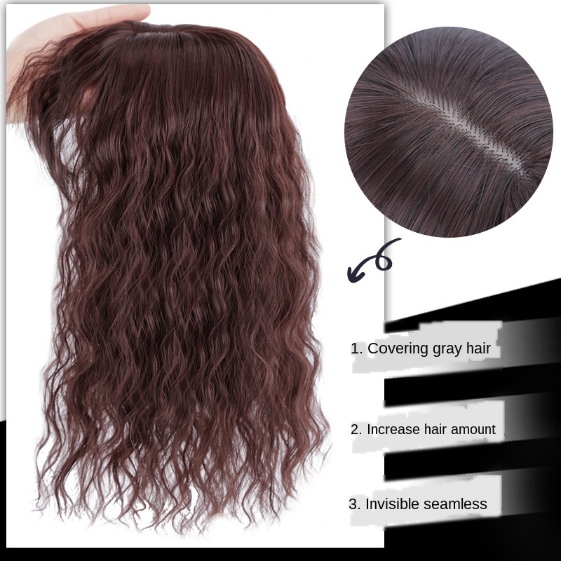 P1807Simulation Hair Wig Set Top Hair Supplementing Piece Fake Bangs ...