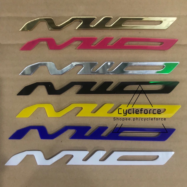 Mio mio emblem acrylic QUALITY UNIVERSAL MIO | Shopee Philippines