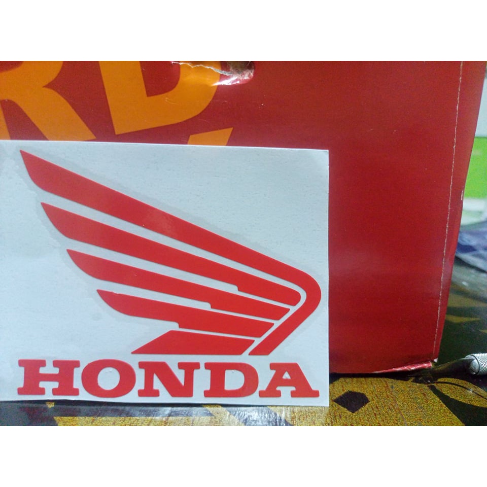 HONDA LOGO 1 PIECE VINYL STICKER 3.3 X 4INCHES | Shopee Philippines