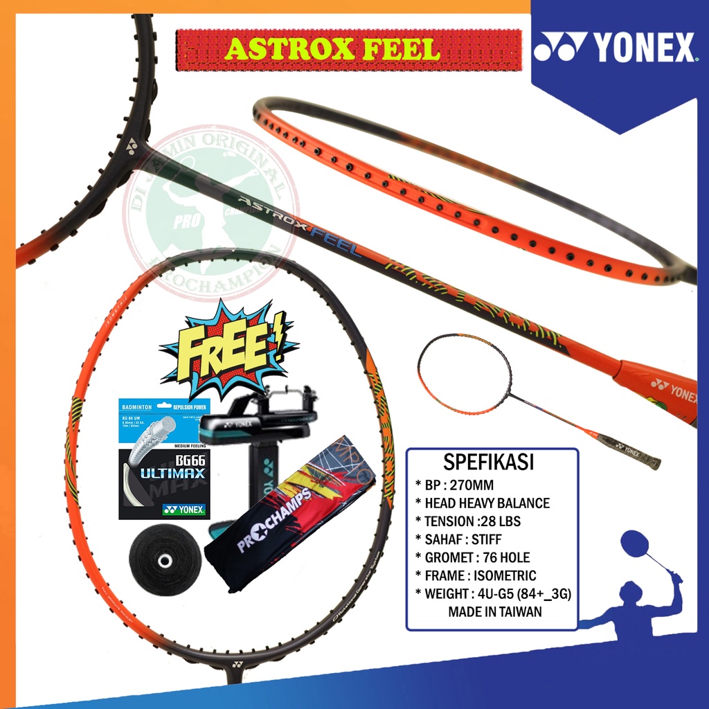 Yonex Astrox Clear/Feel/Ability Badminton Racket Original | Shopee ...