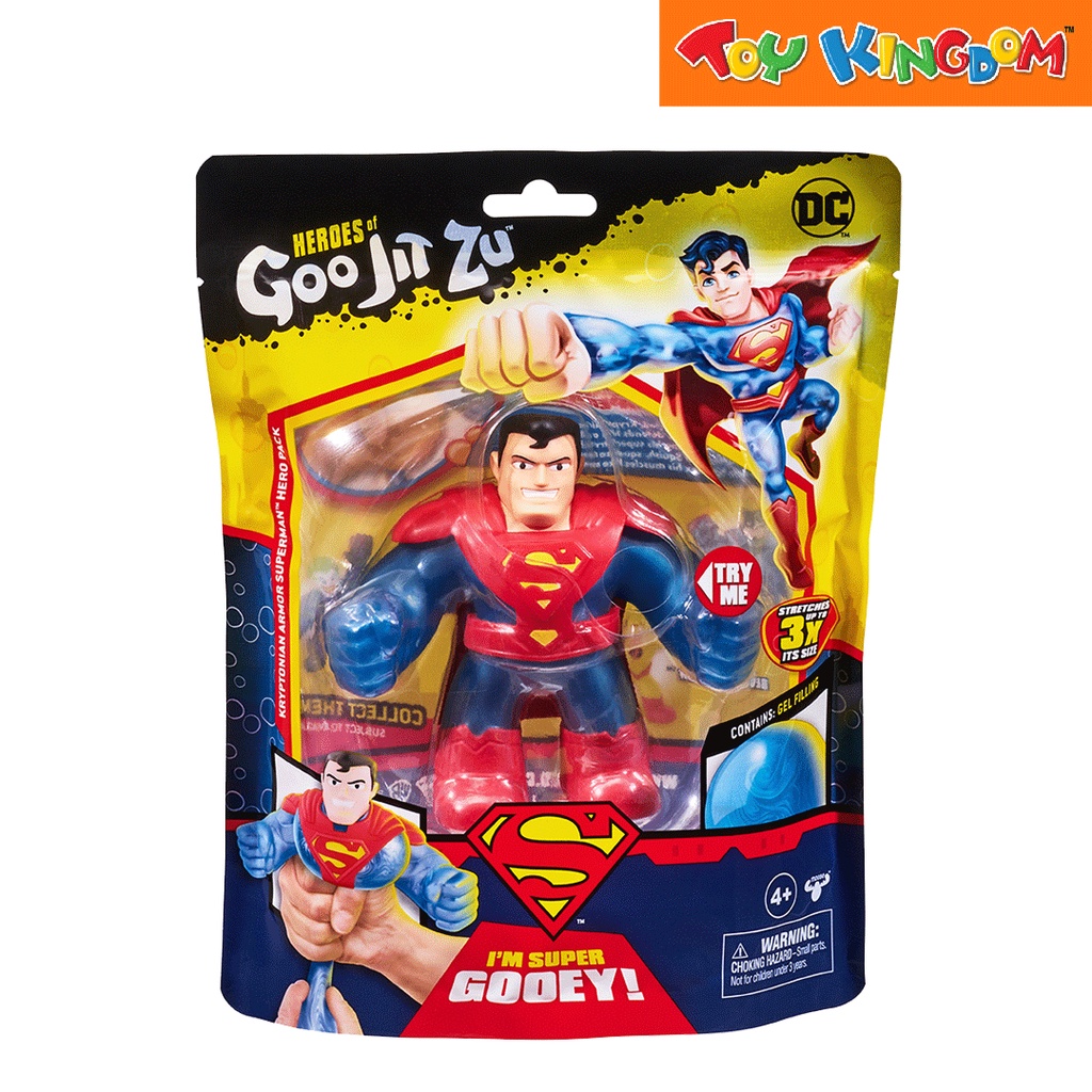 Heroes Of Goo Jit Zu Dc Kryptonian Armor Superman Stretchable Figure ...