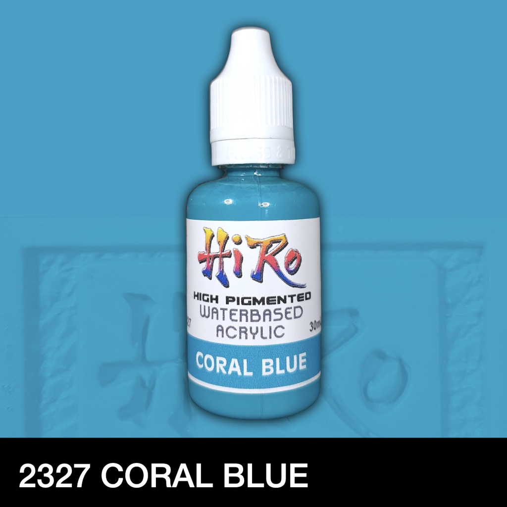Earth Tone Blue Colors by Hiro Paints Waterbased Acrylic Hobby Paint ...