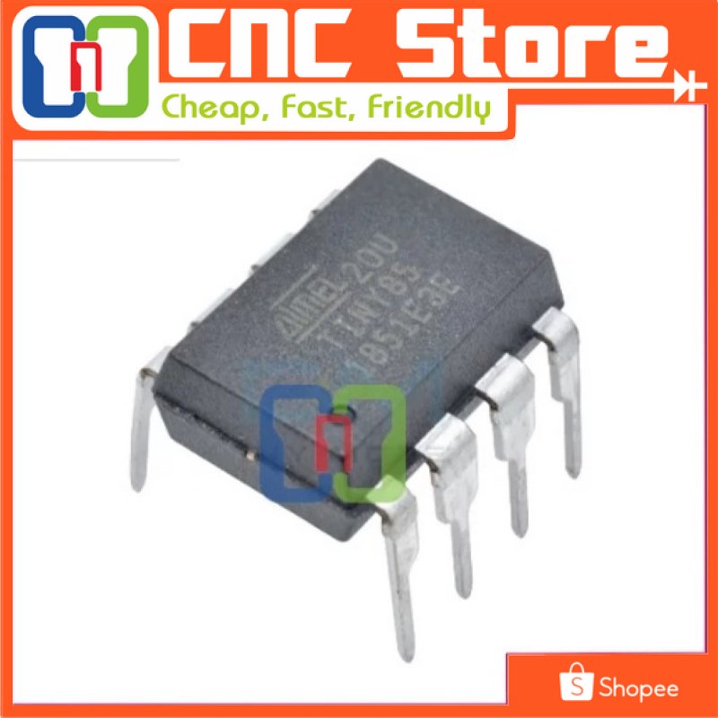 [ICS-0008] ATTINY85-20PU ATTINY85 20PU 8 Bit DIP 8 AVR IC Microcontroller | Shopee Philippines