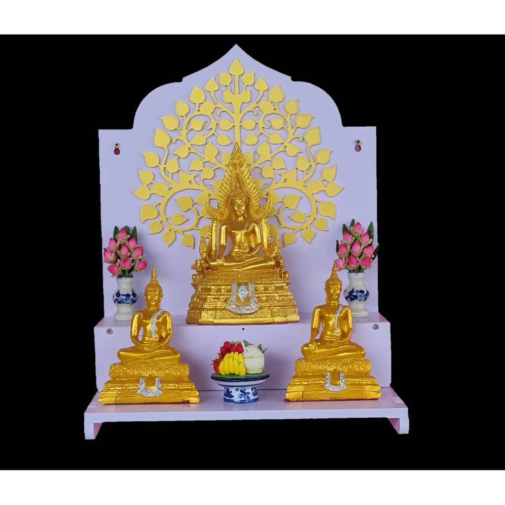 T Thailand God Statue White Shelf Worship Table God Worship Table God ...
