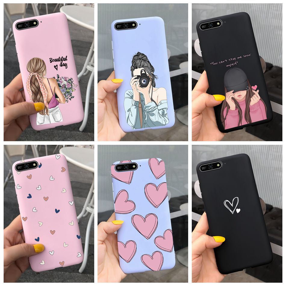 Huawei Y6 2018 ATU-L22 / Y6 Prime 2018 ATU-L42 Case Beautiful Girl Love ...