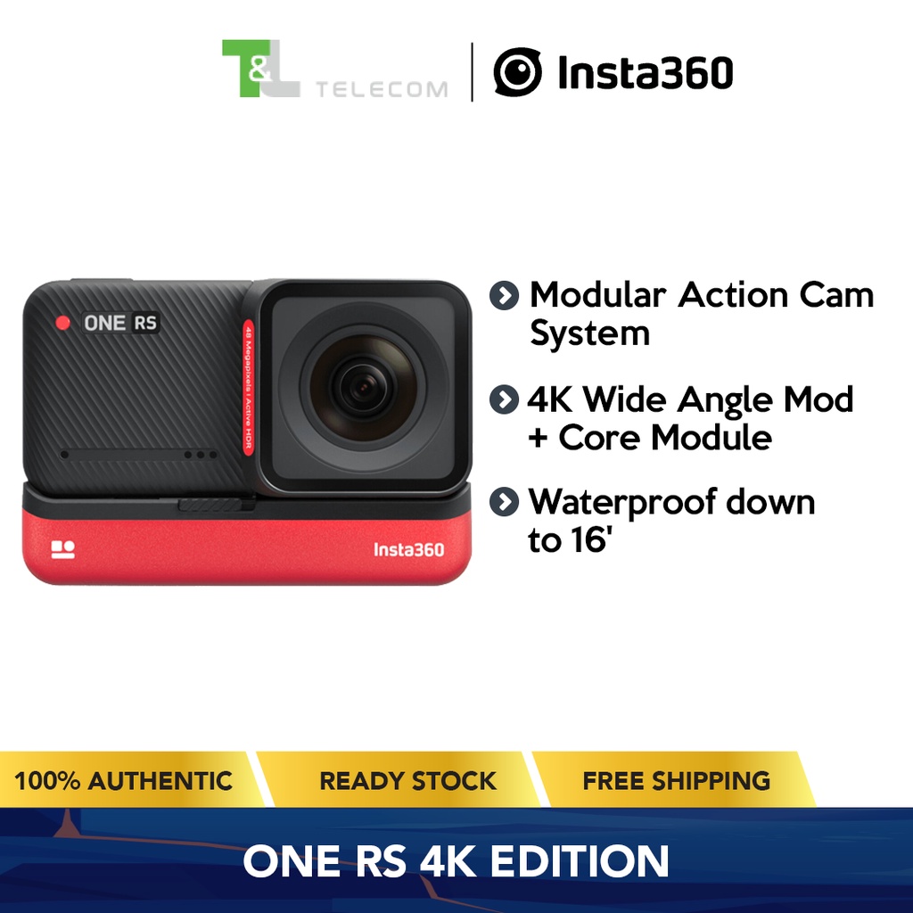 Insta360 One RS 4K Edition | 4K Boost Lens | 360 Lens | Invisible ...