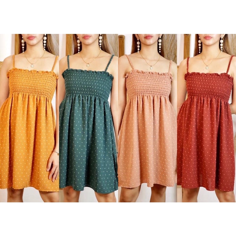 CINDY BABYDOLL SMOCKED DRESS |matilda.clothing | Shopee Philippines