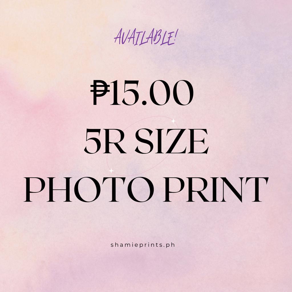 5R Size Photo Print (5 x 7 in) | Shopee Philippines