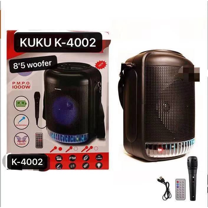 skyshop NEW KUKU K-4002 8'5 WOOFER 1000W BLUTOOTH SPEAKER LED DISCO ...