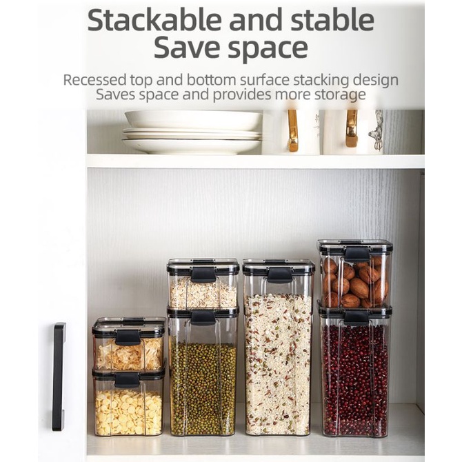 Airtight Kitchen Storage Food Container | Shopee Philippines