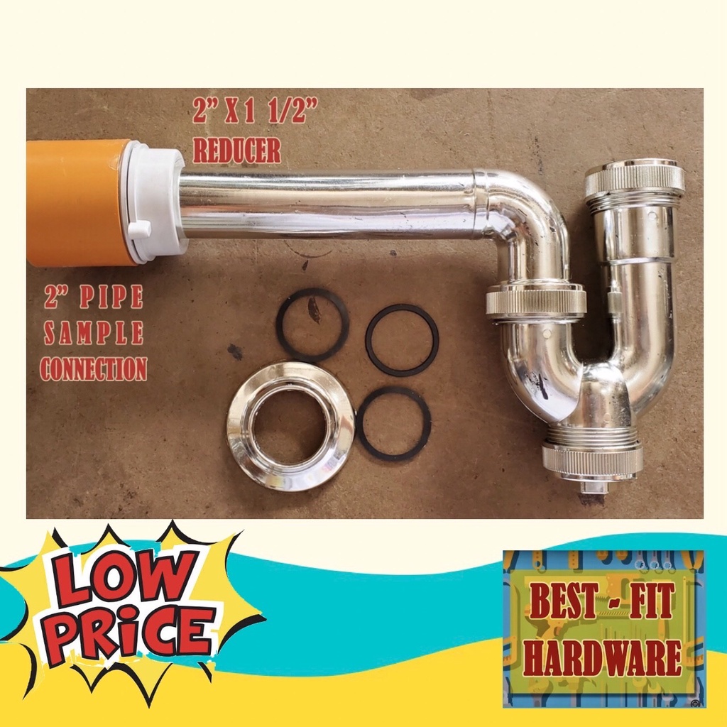 PTRAP / P-TRAP / P TRAP REG 1 1/2" with REDUCER SET | Shopee Philippines