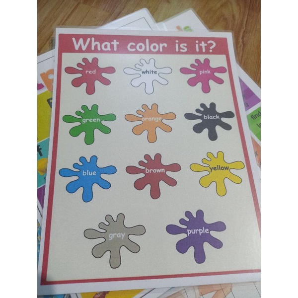 LAMINATED COLOR CHART 1 PC. | Shopee Philippines
