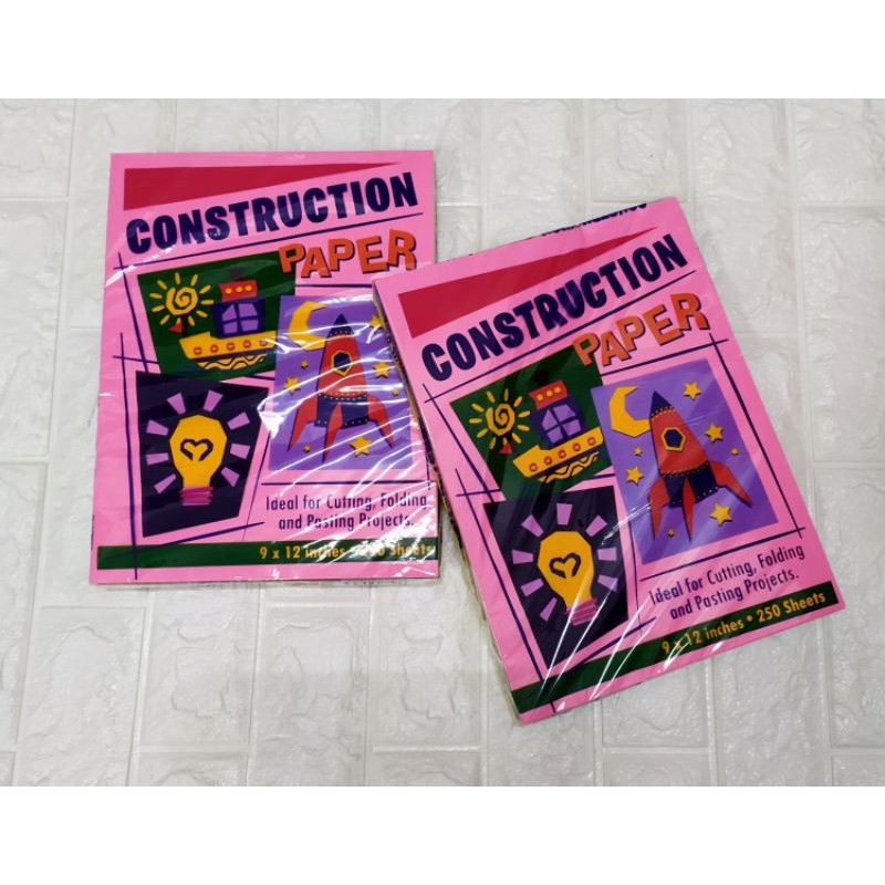 CONSTRUCTION PAPER 250Sheets (Assorted) | Shopee Philippines