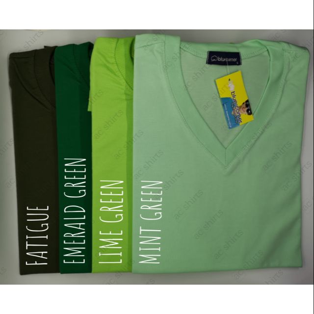 Blue Corner Vneck Tshirt | Shopee Philippines