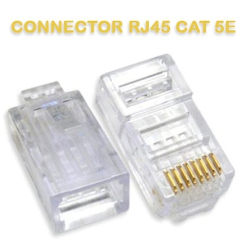 RJ45 Connector UTP LAN Cable Head RG45 Internet Computer Network Cat 5 ...