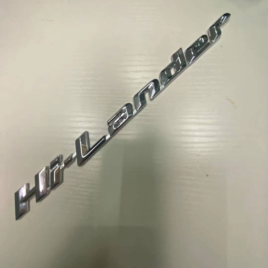 1 x ABS Chrome Hi-Lander HILANDER Letter Logo Car Auto Rear Emblem ...