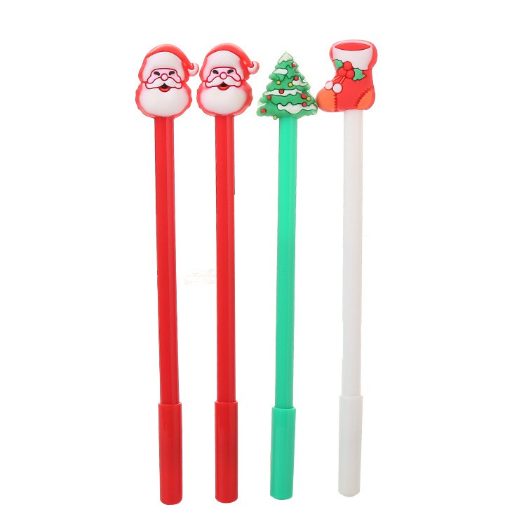 6pcs【X5J625】Santa Claus Neutral Pen Cartoon Water Pen Office Signature ...