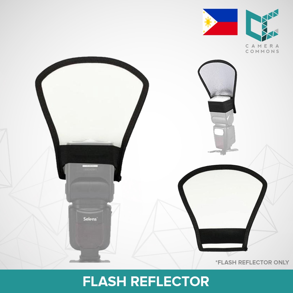 Flash Reflector White Silver for Photography Speedlite | Shopee Philippines