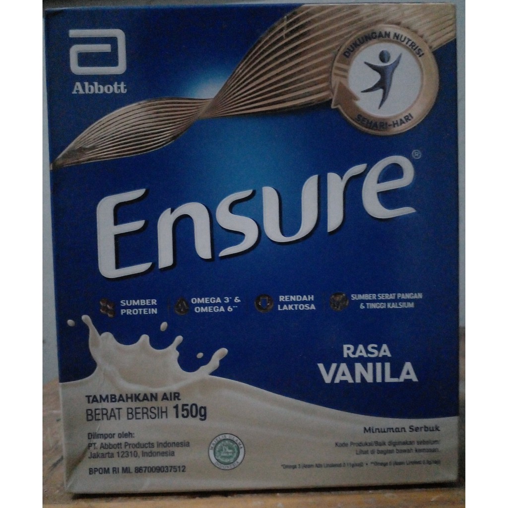 Ensure Vanilla 150gr (box Packaging) | Shopee Philippines
