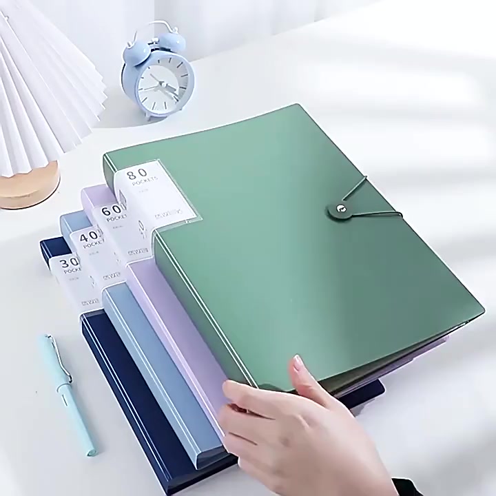 Clear Book Long/A4 Folder File Organizer Clear Folder Presentation Book ...