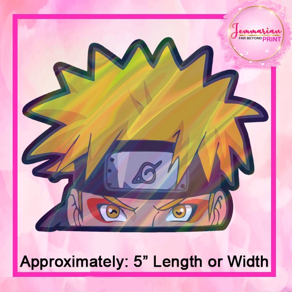 HOLOGRAM CAR STICKER ( NARUTO - PEEKER ) | Shopee Philippines