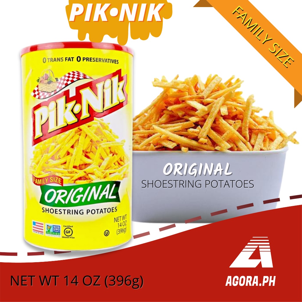 Pik-Nik Original Shoestring Potatoes Family Size 396g | Shopee Philippines
