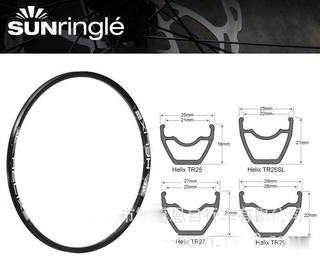 SUNRINGLE Helix TR MTB Rim Tubeless Ready Rims TR Rims 26/27.5/29er 32H ...