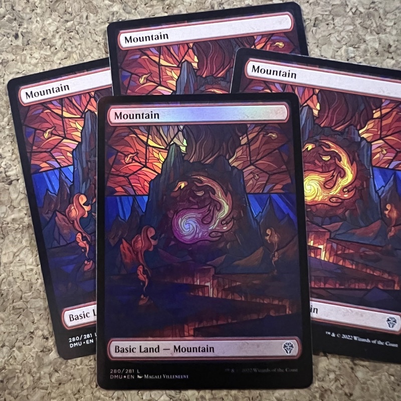 MOUNTAIN (SHOWCASE) 280/281 | BASIC LAND | DMU DOMINARIA UNITED | RED ...