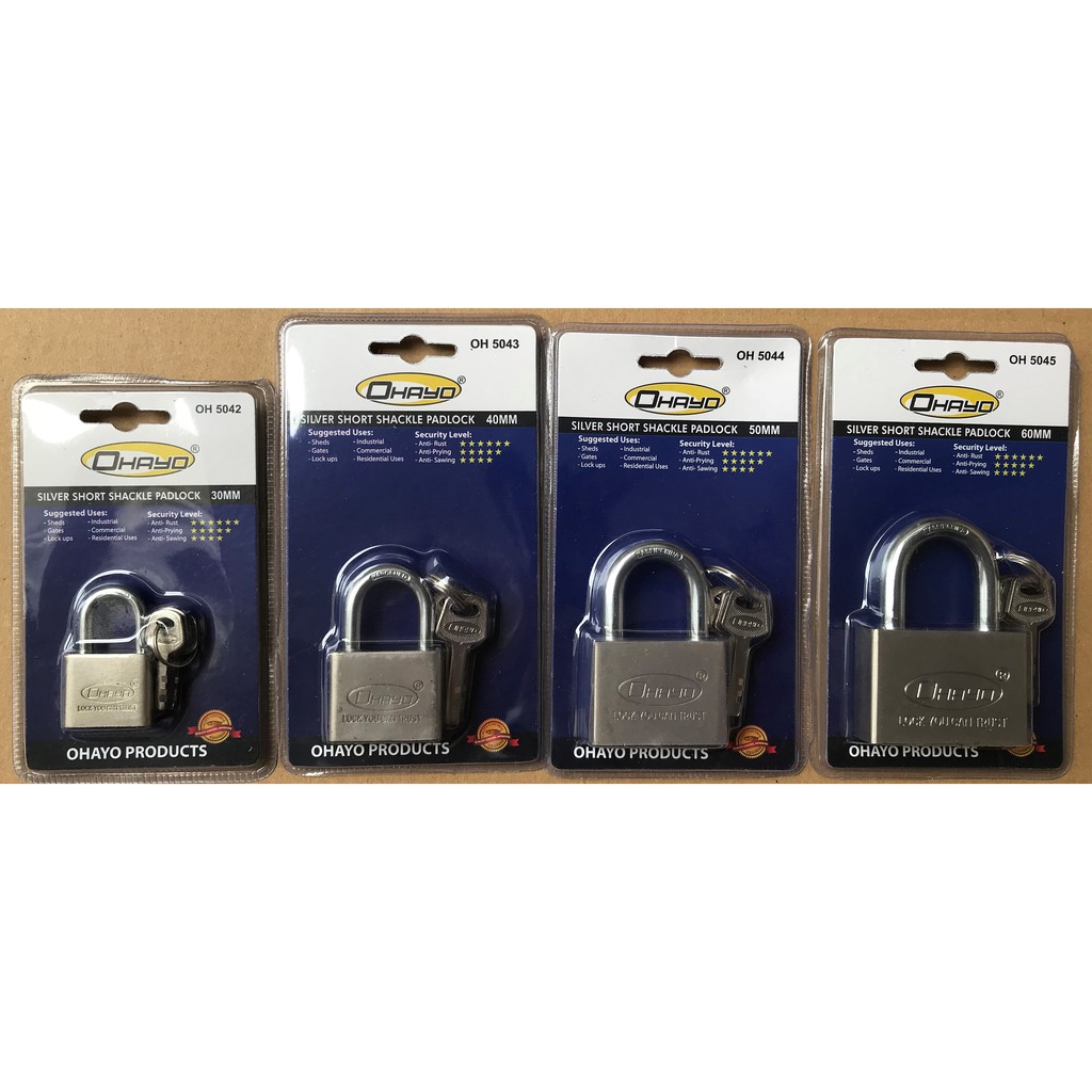 OHAYO heavy duty padlock edge | Shopee Philippines