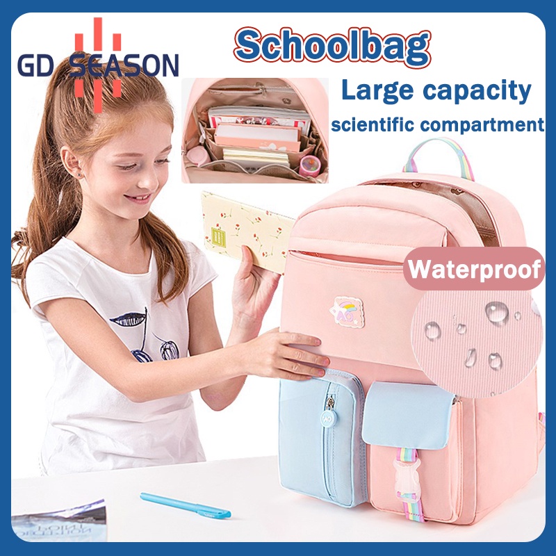 High Quality School Bag For Kids Girl And Boy Color Matching Backpack ...