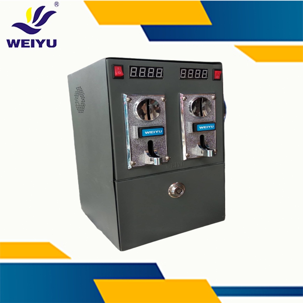 WEIYU Piso/Lima/Universal Complete Set Dual Metal Coinbox for pisonet ...