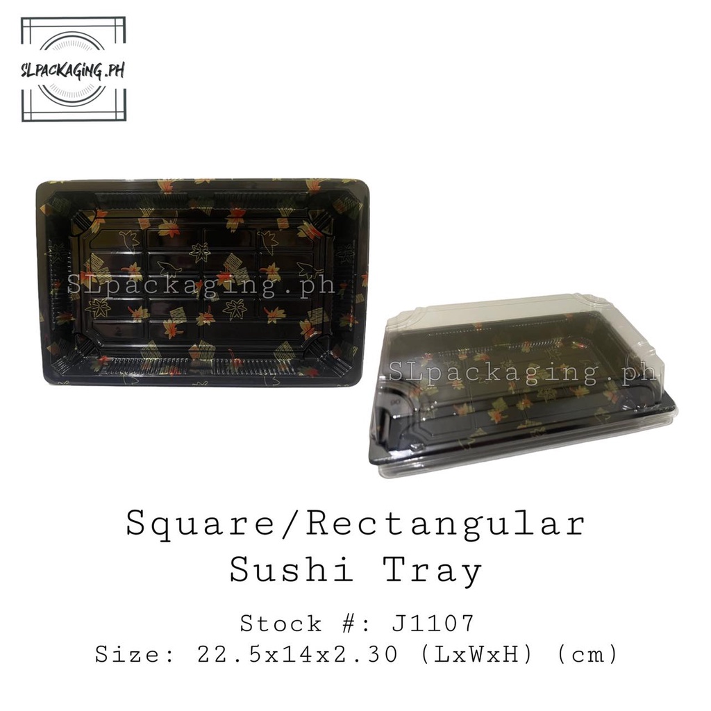 10 SET/S Rectangular-Square Sushi/Takoyaki Trays (8 sizes available ...