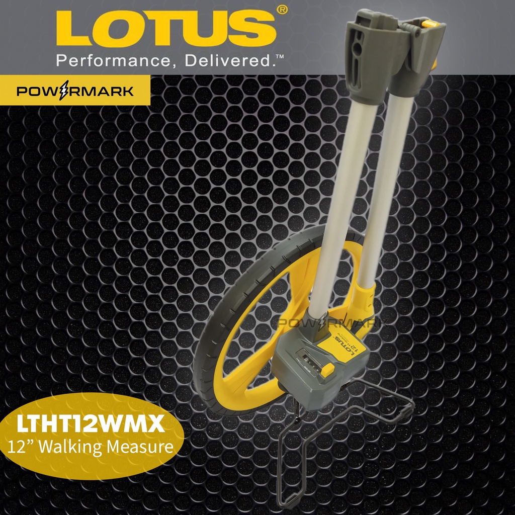 LOTUS LTHT12WMX Walking Measure (Measuring Wheel) 12" [POWERMARK | LMT ...