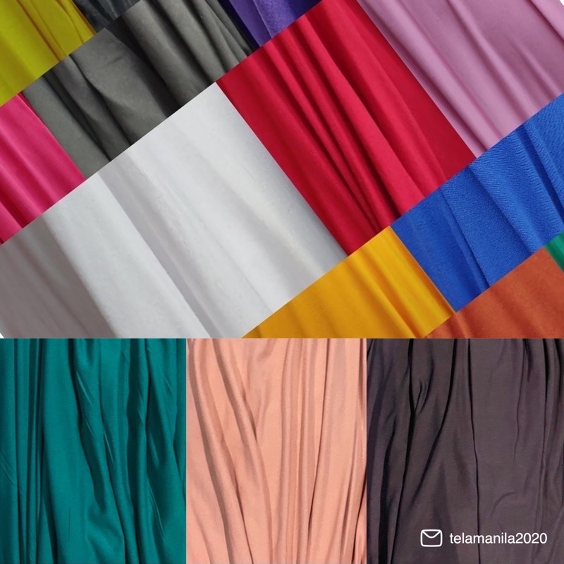 TELA MANILA COTTON SPANDEX per yard Stretchable Fabric Cloth Tela No ...