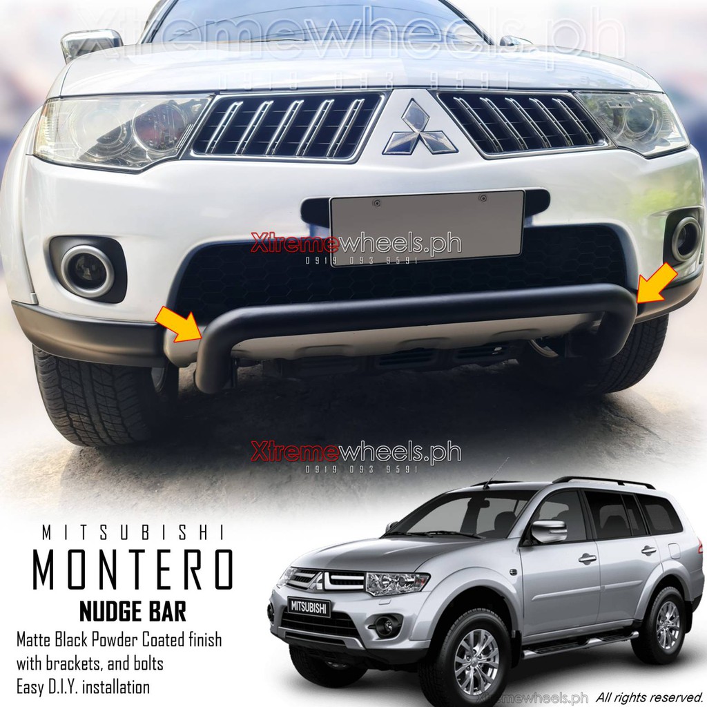Montero 2008-2015 Front Bumper Nudge aluminum Coated Steel ( Montero ...