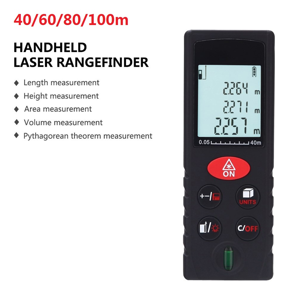 KONG 40/60/80/100m Laser Distance Meter Handheld Digital Laser ...
