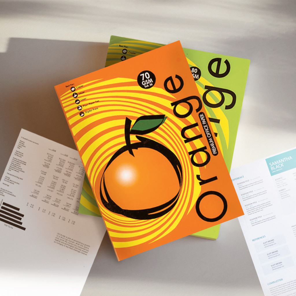 Orange Premium Office Paper 80g | Shopee Philippines