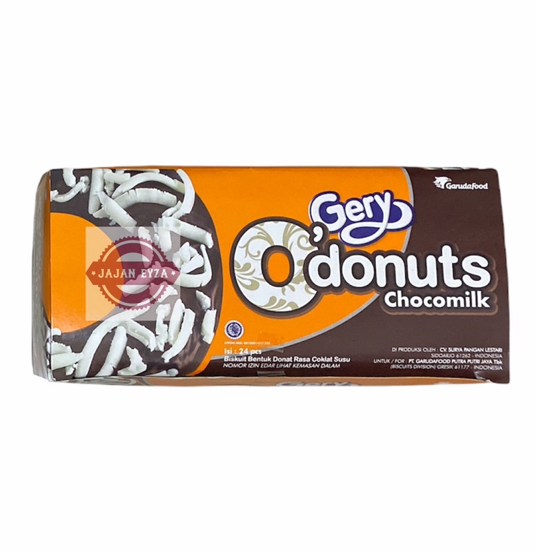 Garuda food gery o'donuts choco - 1 box contains 24 pieces | Shopee ...