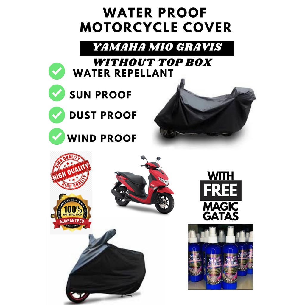 YAMAHA MIO GRAVIS MOTORCYCLE COVER ORIGINAL with free MAGIC GATAS (COD ...