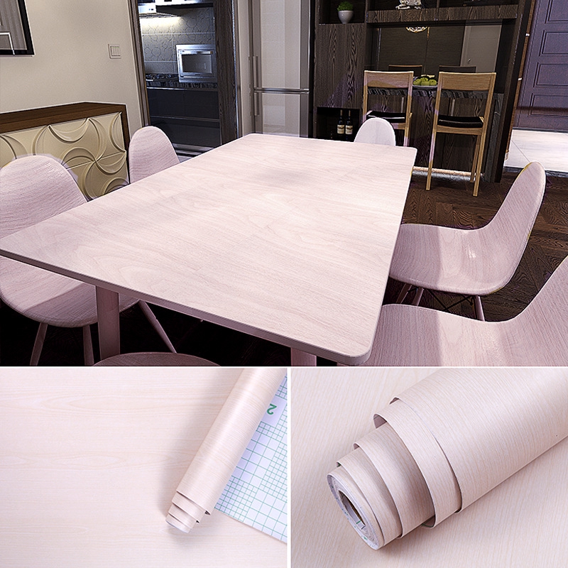 White Oak Wood Grain Sticker Self Adhesive PVC Wallpaper Decor [Wood ...