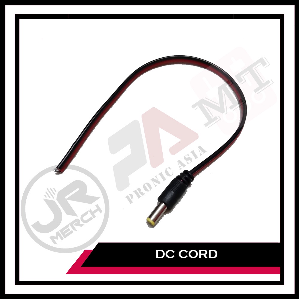 DC Power Cord (1DC) Power Supply Plug 5.5mm x 2.5mm | Shopee Philippines