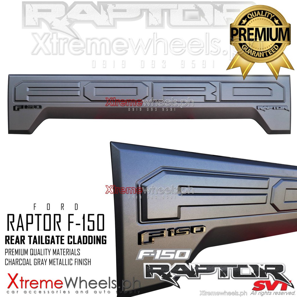 Ranger Raptor F150 2019 to 2022 Tail Gate Cladding / Rear Bumper ...