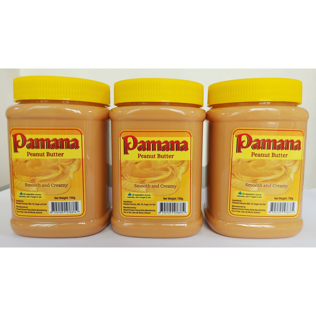 Pamana Peanut Butter, Promo of 3boxes PBLarge, 750g (60jars) | Shopee ...